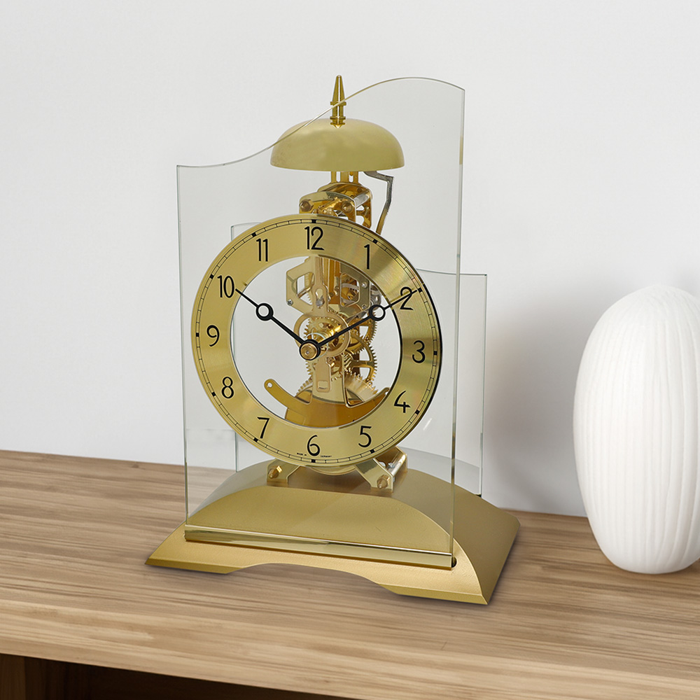 Horloge de table mécanique sous cloche | EUROtops.ch